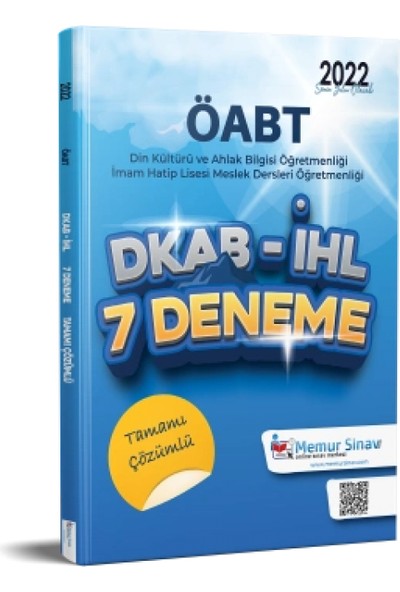 Dizgi Kitap ÖABT DKAB İHL Tamamı Çözümlü 7 Deneme Dizgi Kitap ÖABT DKAB İHL Tamamı Çözümlü 7 Deneme