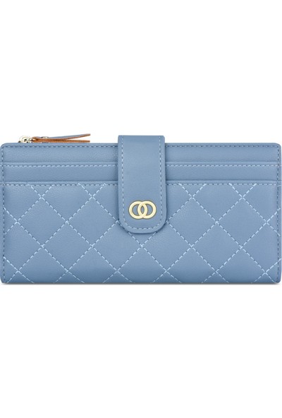 Wonderful Day Kasik Uzun Kadın Cüzdan - Mavi (Yurt Dışından)