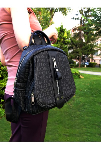 Çok Bölmeli Astarlı Ayarlanabilir Askılı Kadın Sırt Çantası