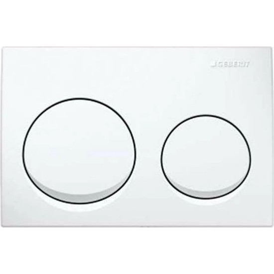 Geberit Alpha 10 Kumanda Kapağı - Çift Basmalı Beyaz - OnuAl Fiyat Arşivi