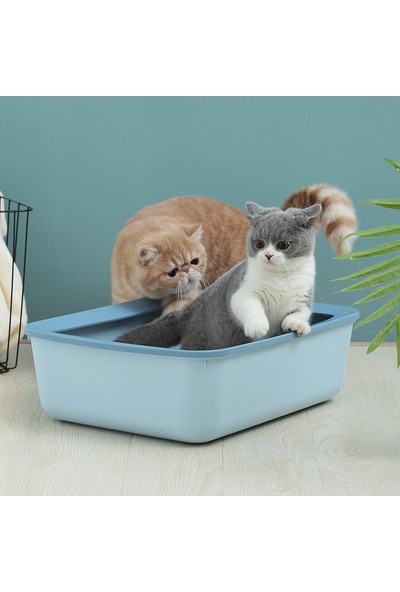 Hi Stores Yarı Kapalı Kedi Kumu Kabı - Mavi (Yurt Dışından) Hi Stores Yarı Kapalı Kedi Kumu Kabı - Mavi (Yurt Dışından)
