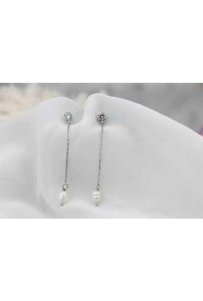 Glorria Gümüş Inci Küpe