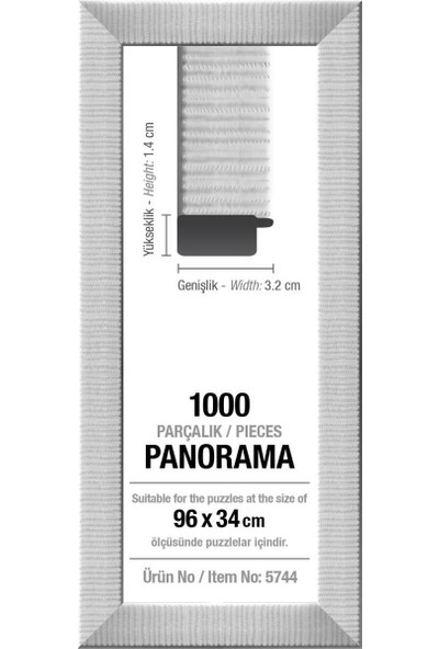 Heidi 1000' Lik Panorama Beyaz 96 x 34 cm (30 Mm) Puzzle Çerçevesi Heidi 1000' Lik Panorama Beyaz 96 x 34 cm (30 Mm) Puzzle Çerçevesi
