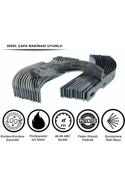 Demiray Federli Çapa Makinası Bıçağı - Dizel Çapalara Uyumlu