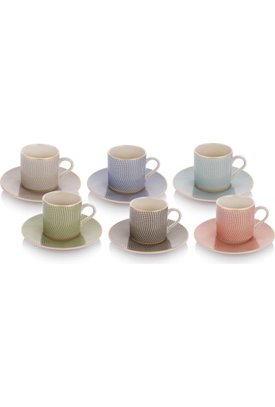 Schafer Fame 6 Kişilik 12 Parca Kahve Fincan Seti