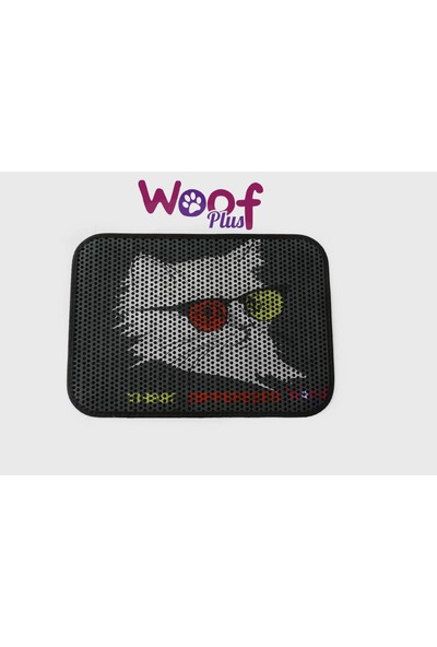 Woof Plus Kum Toplayan Elekli Tuvalet Önü Kedi Paspası 60*45 cm 1033 Woof Plus Kum Toplayan Elekli Tuvalet Önü Kedi Paspası 60*45 cm 1033