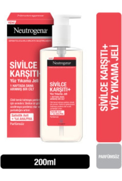 Neutrogena Sivilce Karşıtı + Temizleme Jeli 200 ml