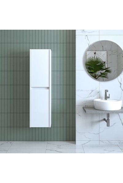 Banos Banyo Roomart Bd2 Ayaksız 2 Kapaklı Mat Beyaz 130 x 35 cm Banyo Boy Dolabı Banos Banyo Roomart Bd2 Ayaksız 2 Kapaklı Mat Beyaz 130 x 35 cm Banyo Boy Dolabı