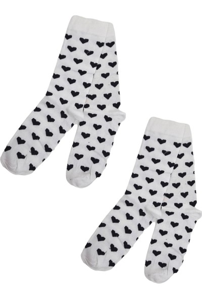 Black Arden Socks 2 Çift 36-40 Numara Ayaklar Için Siyah Kalpli Unisex Çorap BT-0607 Black Arden Socks 2 Çift 36-40 Numara Ayaklar Için Siyah Kalpli Unisex Çorap BT-0607