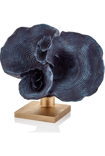 Setabianca Lacivert Dalgalı Mercan Biblo 14*32*26 cm