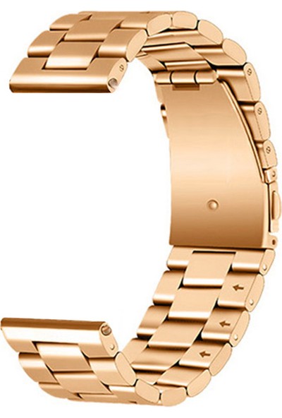 Markacase Amazfit Gtr 42 Için Metal Tokalı Dişli Kordon Rose Gold Markacase Amazfit Gtr 42 Için Metal Tokalı Dişli Kordon Rose Gold