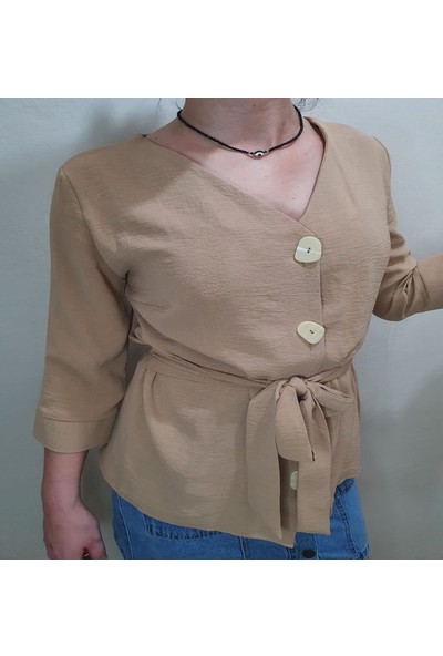 Ed&en Marka Beli Lastikli Klasik Kesim Gömlek