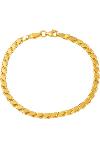 Bilezikci Pul Zincirli Sarı Altın Bileklik