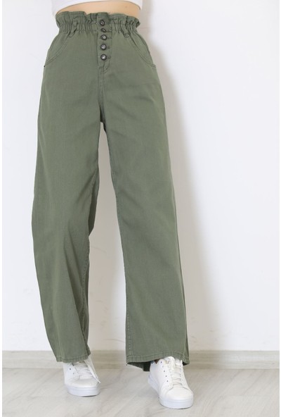 Karazona Kadın Marul Bel Kot Pantolon Açıkhaki KZ2-10448 Karazona Kadın Marul Bel Kot Pantolon Açıkhaki KZ2-10448