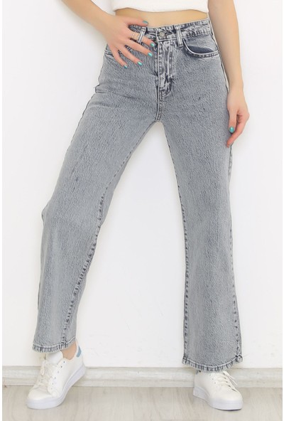 Karazona Kadın Palazzo Kot Pantolon Karyıkama KZ2-9703