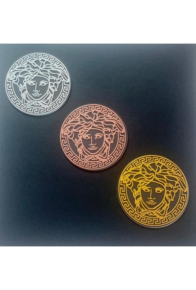 Pırıltılı Hediye Medusa Bardak Altlığı 3'lü