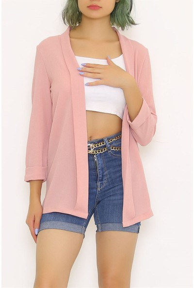 İlkecim Butik Krep Ceket Açıkpudra - 4135.222.