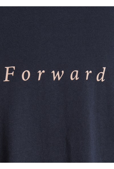 Jack & Jones O Yaka Baskılı Lacivert Erkek T-Shirt 12210293_JORHEATWAVE Back Tee Jack & Jones O Yaka Baskılı Lacivert Erkek T-Shirt 12210293_JORHEATWAVE Back Tee