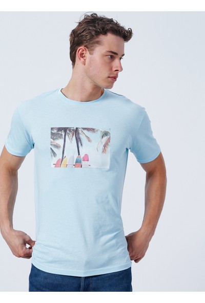 Esqudo T-Shirt, L, Açık Turkuaz Esqudo T-Shirt, L, Açık Turkuaz