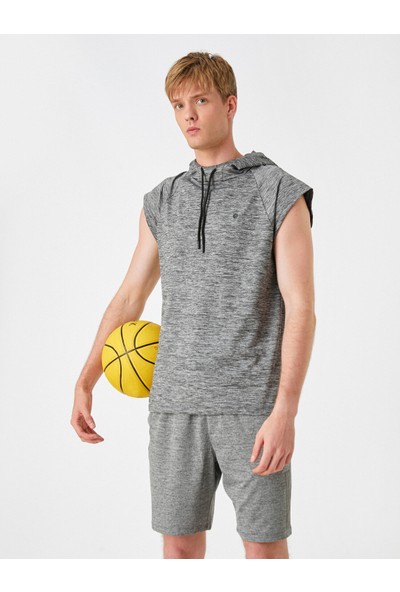 Koton Dikişsiz Kapüşonlu Spor Atlet