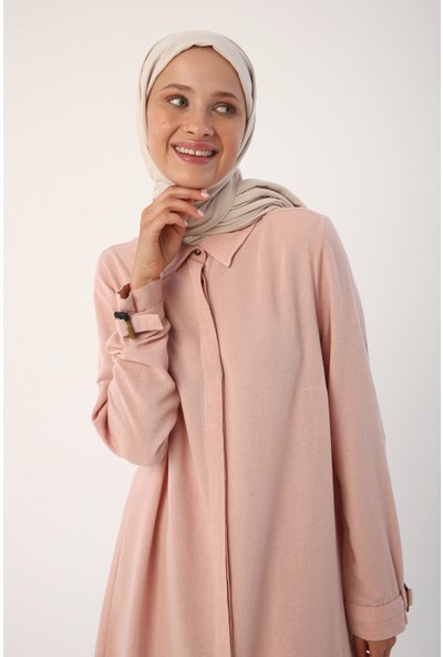 ALLDAY Viskon Keten Gizli Patlı Pantolonlu Takım ALLDAY Viskon Keten Gizli Patlı Pantolonlu Takım