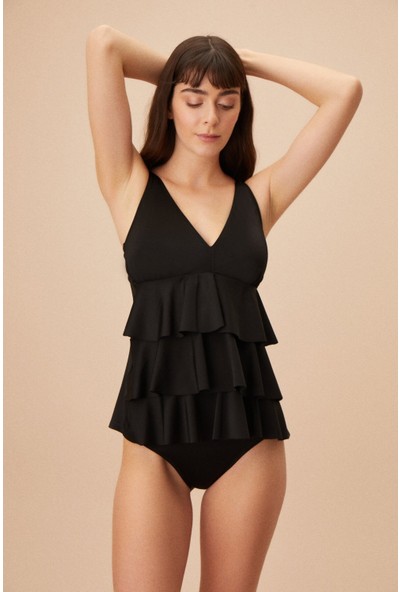 Suwen Fırfırlı Tankini Set