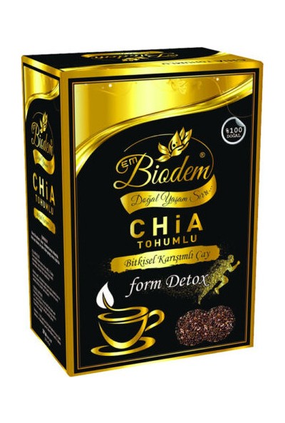 Chia Tohumlu Bitkisel Detox Çayı Chia Tohumlu Bitkisel Detox Çayı