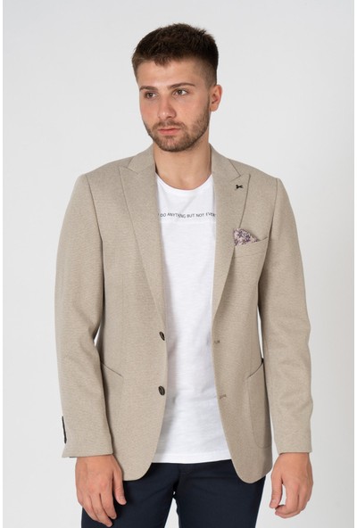 White Stone Reggio Nell'emilia Slim Fit 6 Drop Pamuklu Ceket Desenli White Stone Reggio Nell'emilia Slim Fit 6 Drop Pamuklu Ceket Desenli