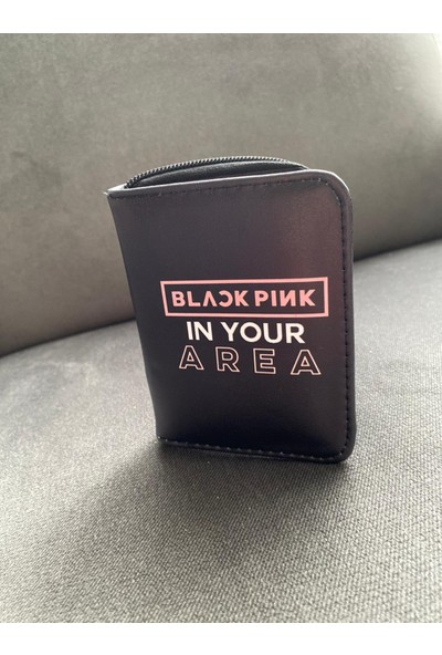 Black Pink Baskılı Cüzdan