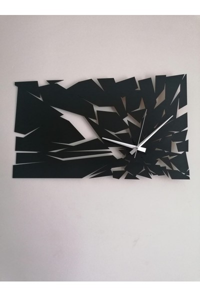 Leylaser 50 x 35 cm Ahşap Mdf Dekoratif Duvar Saati Kırılmuş Efektli Model 30 Leylaser 50 x 35 cm Ahşap Mdf Dekoratif Duvar Saati Kırılmuş Efektli Model 30