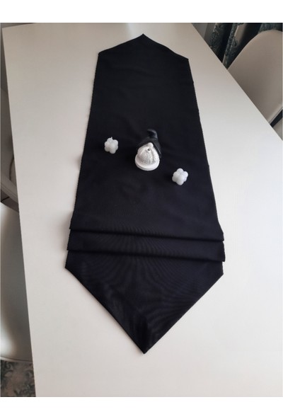 Hayal Dekorasyon SIYAH140CM Keten Runner