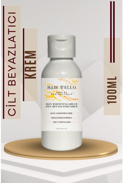 Hair Wello Cilt Beyazlatıcı Krem 100 ml