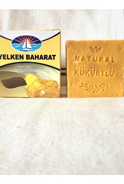 Kükürtlü Sabun %100 Doğal Hatay Sabunu 1 Adet Kükürtlü Sabun %100 Doğal Hatay Sabunu 1 Adet