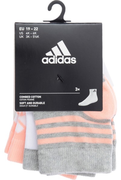 Adidas 3'lü Çorap Spor Çorap