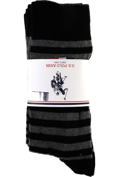 U.s. Polo Assn. Siyah Erkek Çorap