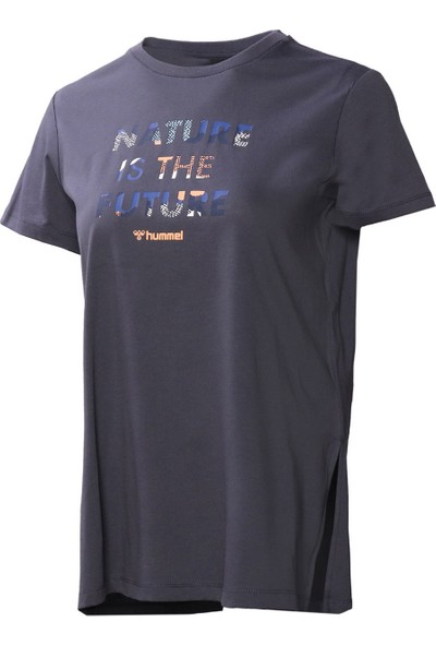 Hummel Bisiklet Yaka Baskılı Lacivert Kadın T-Shirt 911585-1060 Hmlınga T-Shırt F Hummel Bisiklet Yaka Baskılı Lacivert Kadın T-Shirt 911585-1060 Hmlınga T-Shırt F