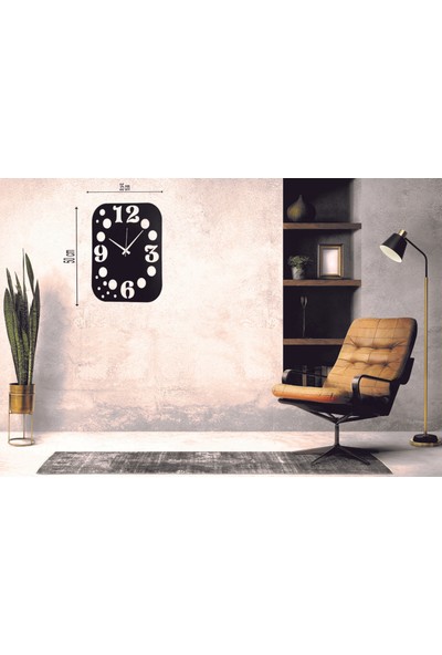 Leylaser 50X35 cm Ahşap Mdf Dekoratif Duvar Saati Model 26 Leylaser 50X35 cm Ahşap Mdf Dekoratif Duvar Saati Model 26