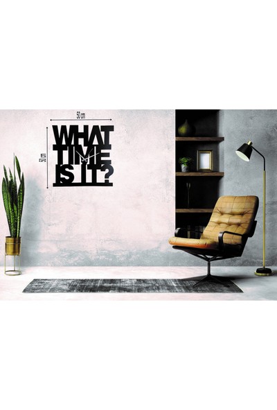 Leylaser 50X50 cm Ahşap Mdf Dekoratif Duvar Saati What Time Is It Model 31 Leylaser 50X50 cm Ahşap Mdf Dekoratif Duvar Saati What Time Is It Model 31