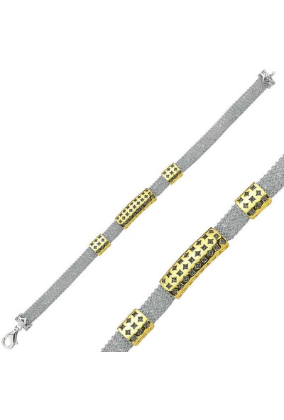 York Nevada Gümüş Taşlı File Bayan Bileklik York Nevada Gümüş Taşlı File Bayan Bileklik