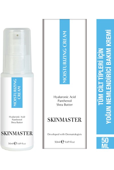 Skin Master Tüm Cilt Tipleri Için Yoğun Nemlendirici Bakım Kremi ( Ha %2, Panthenol %5 + Shea Butter) Skin Master Tüm Cilt Tipleri Için Yoğun Nemlendirici Bakım Kremi ( Ha %2, Panthenol %5 + Shea Butter)