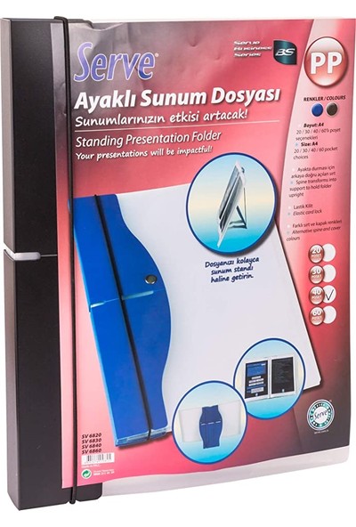 Berlin Shop Ayakli Sunum Dosyasi Siyah 40'li