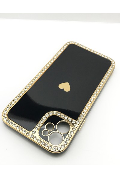 Hrmimi Köşeleri Taşlı Parlak Apple iPhone 11 Kılıfı Hrmimi Köşeleri Taşlı Parlak Apple iPhone 11 Kılıfı