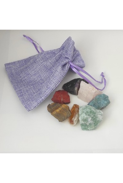 Candle's Flame Çakra Dogal Taş Seti 7'li Candle's Flame Çakra Dogal Taş Seti 7'li
