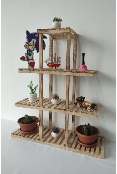 Saksı Standı 4 Katlı Saksılık Çiçeklik Çok Katlı Dekoratif Saksı Standı