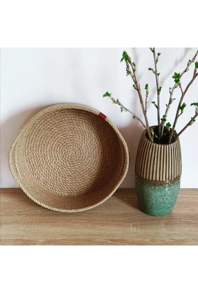 Loren Home Decor Jüt Halat Sepet/düzenleyici // 25X10