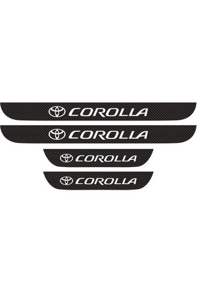 Ömr Dizayn Hediye Karbon Desenli Toyota Corolla Kapı Eşiği 4 Lü Aksesuar Ömr Dizayn Hediye Karbon Desenli Toyota Corolla Kapı Eşiği 4 Lü Aksesuar
