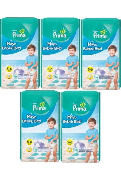 Prima Mayo Bebek Bezi Beden:5 (14+Kg) Junior 50 Adet (10’lu x 5 Paket) Prima Mayo Bebek Bezi Beden:5 (14+Kg) Junior 50 Adet (10’lu x 5 Paket)