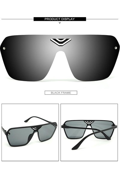 Outeye Uv 400 Unisex Güneş Gözlüğü Mercury Aynalı Lens Sürüş Balık Outdoor Siyah