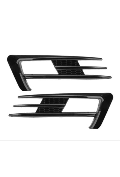 Karva Volkswagen Golf 7 Gtı Ön Tampon Bıçakları Piano Black 2012-2016 Karva Volkswagen Golf 7 Gtı Ön Tampon Bıçakları Piano Black 2012-2016