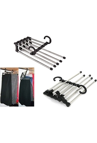 Mabes Hareketli Pantolon Askılığı 5 In 1 Mabes Hareketli Pantolon Askılığı 5 In 1